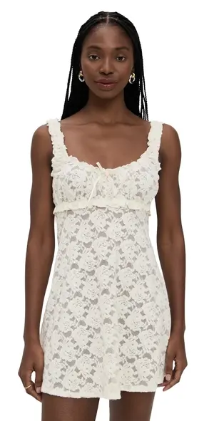 For Love & Lemons Cloud Lace Slip Dress