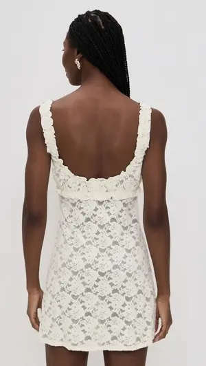 For Love & Lemons Cloud Lace Slip Dress