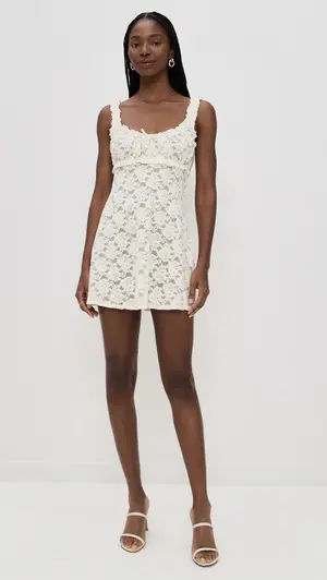 For Love & Lemons Cloud Lace Slip Dress