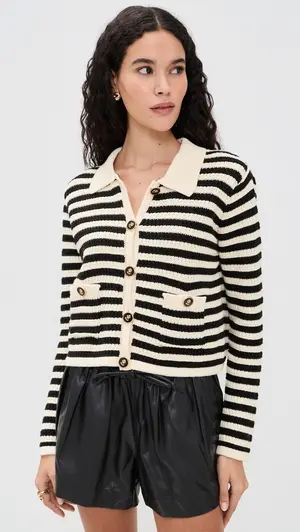 Blanknyc Anchor Down Striped Sweater
