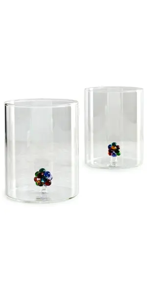 FAZEEK Bloom Tumblers Set Of 2 - Multi
