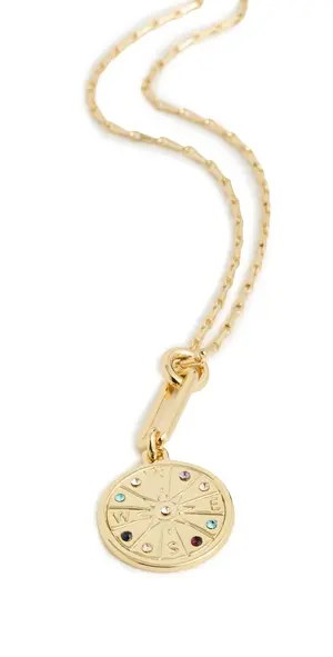 Mignonne Gavigan Seeker Compass Charm Necklace - Gold