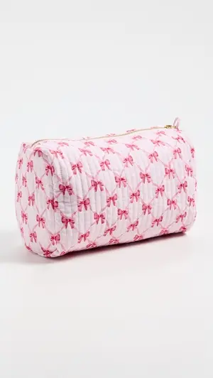 LoveShackFancy Octavia Pouch - Peppermint Pink