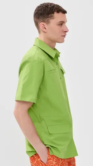 DUR DOUX Bradley Nylon Camp Shirt