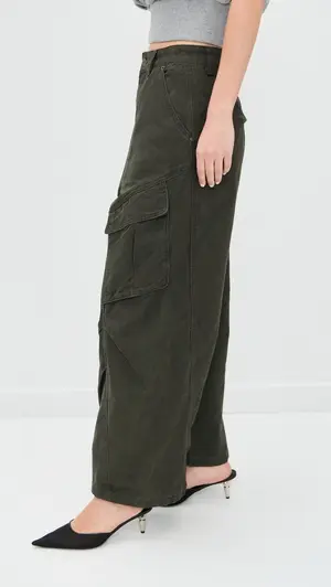 Pixie Market Twill Cargo Pants