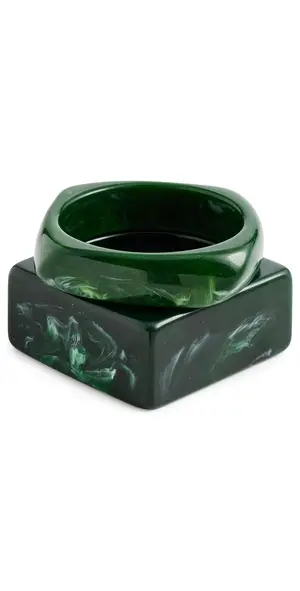 Shashi Jacques Bangle Set - Verde