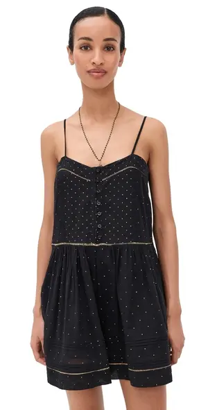 Isabel Marant Vickie Romper - Black