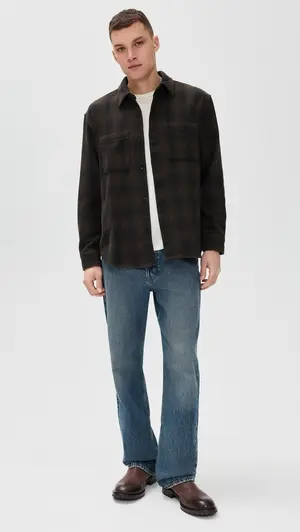 Madewell Long Sleeve Flannel Work Shirt
