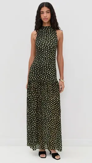 RESA Frida Polka Dot Maxi Dress
