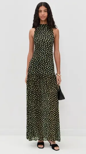 RESA Frida Polka Dot Maxi Dress