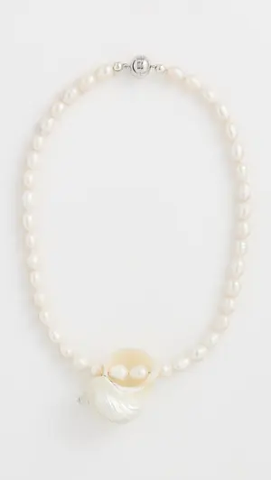 JULIETTA Mykonos Shell And Necklace - Pearl