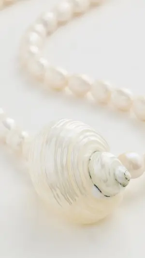 JULIETTA Mykonos Shell And Necklace - Pearl