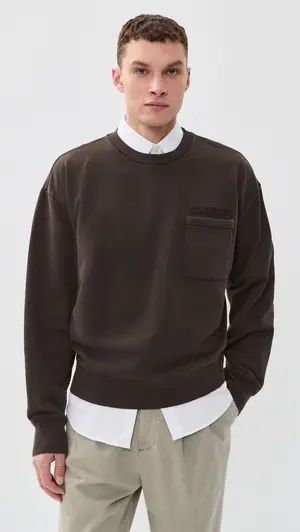 Marni Cotton French Terry Sweatshirt With Patch Pocket