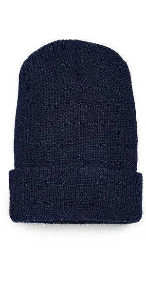 AARON LEVINE Wool Beanie - Navy