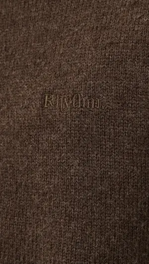 RHYTHM Mohair Button-up Knit