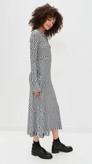 GANNI Spacedyed Knit Maxi Dress