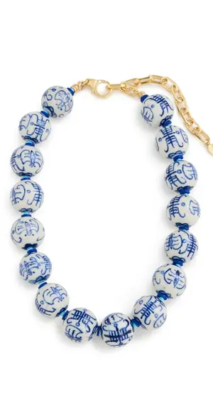 ELIZABETH COLE Charli Necklace - Blue