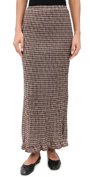 BAILEY ROSE Plaid Maxi Skirt