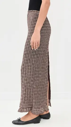BAILEY ROSE Plaid Maxi Skirt