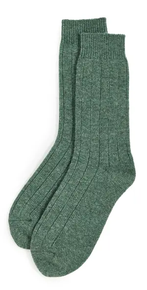 Nn07 Melange Wool Crew Socks - Capers