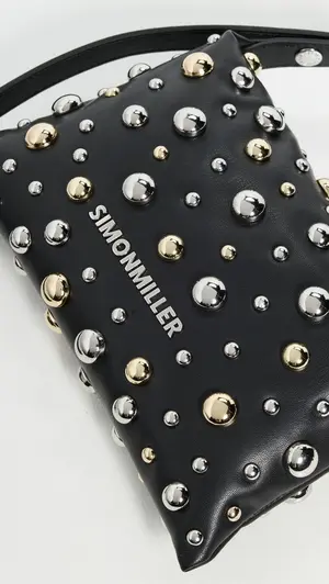 SIMONMILLER Studded Mini Puffin Bag