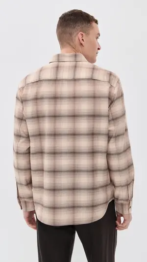 Theory Faded Check Weekend Shirt