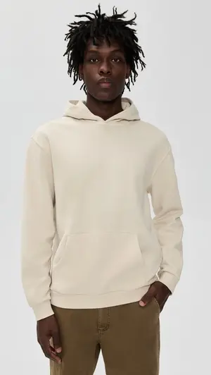 Marine Layer Relaxed Fleece Hoodie - Whitecap