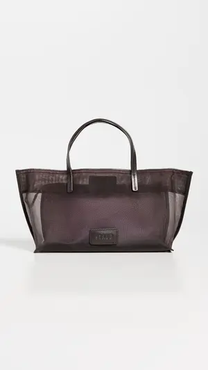 Staud Christos Mini Mesh Tote - Espresso