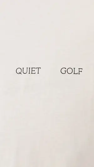 QUIET GOLF Grass Types T-shirt