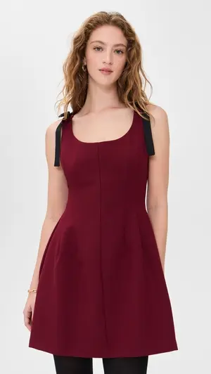 WAYF Crepe Suiting Mini Dress
