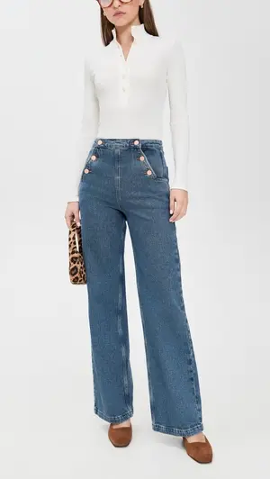SEVENTY + MOCHI Margot Wide Leg Jeans