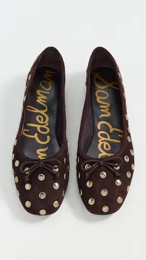 Sam Edelman Alie Studded Suede Flats