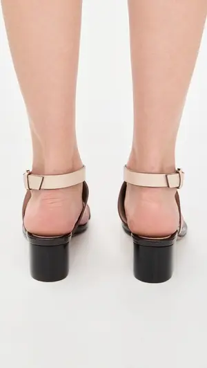 ALEXANDRE BIRMAN Eliah Block Heel Sandals - Shell
