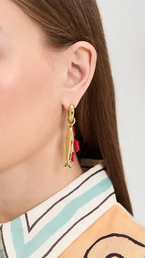 MARTHA CALVO Reef Hoop Earrings