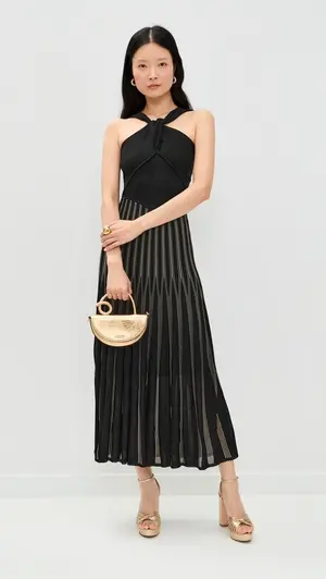 Zimmermann Rebellion Striped Halter Dress