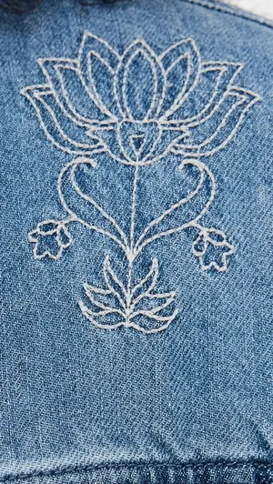 SEVENTY + MOCHI Juno Embroidered Denim Shirt