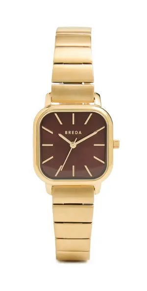 BREDA Esther Watch - Gold/espresso