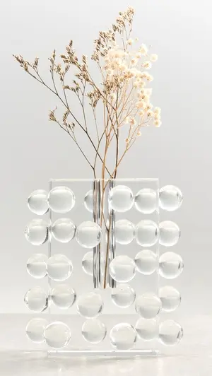 TIZO DESIGN Small Crystal Glass Vase