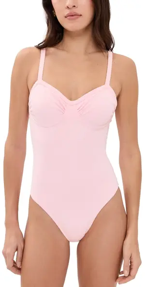 LoveShackFancy Brooksie Swimsuit - Starlit Pink
