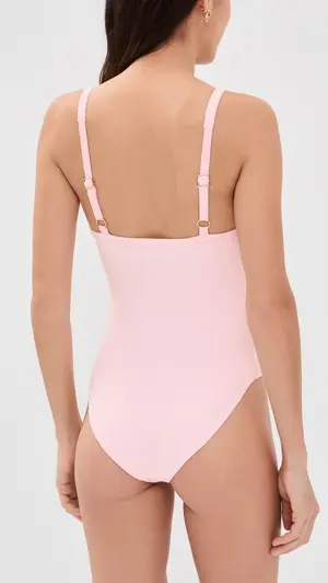 LoveShackFancy Brooksie Swimsuit - Starlit Pink