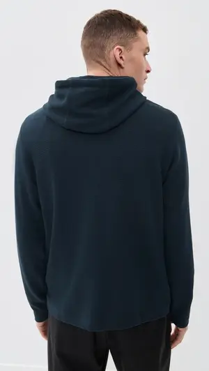 Theory Delroy Hoodie In Studio Jaquard - Baltic