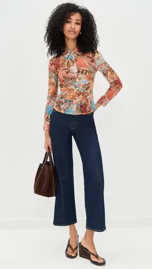 L'Agence Indiana Fitted Blouse