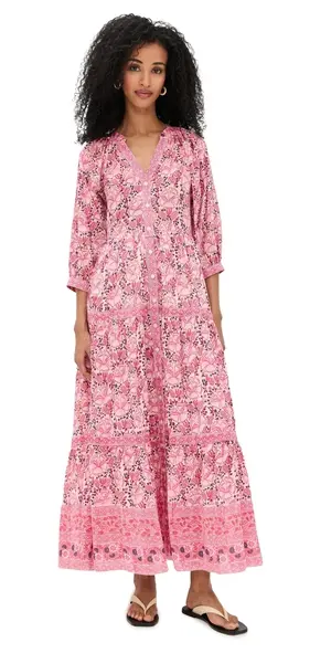 Bell Clara Maxi Dress - Pink Print