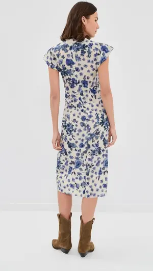 Isabel Marant Terenae Floral Midi Dress