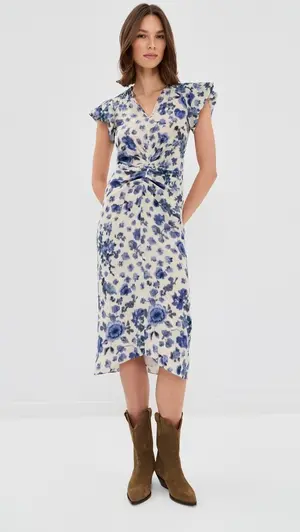 Isabel Marant Terenae Floral Midi Dress