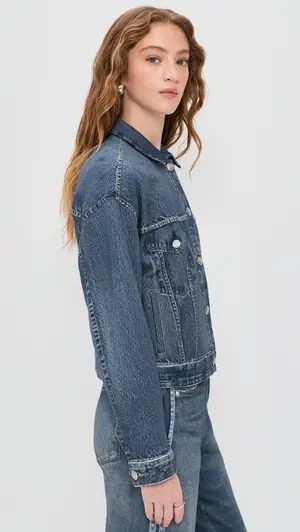 Rag & Bone Miramar Terry Trucker Jacket