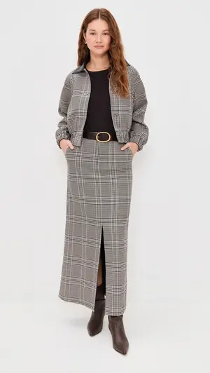 LE BOP Roxy Checked Skirt