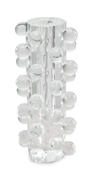 TIZO DESIGN Crystal Glass Bud Vase - Clear