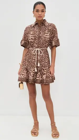 Zimmermann Wanderlust Lantern Mini Dress