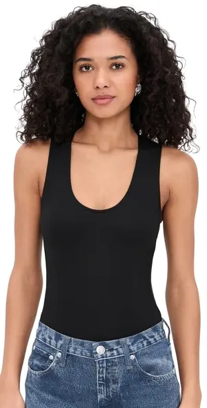 Rag & Bone Irina U Neck Thong Bodysuit